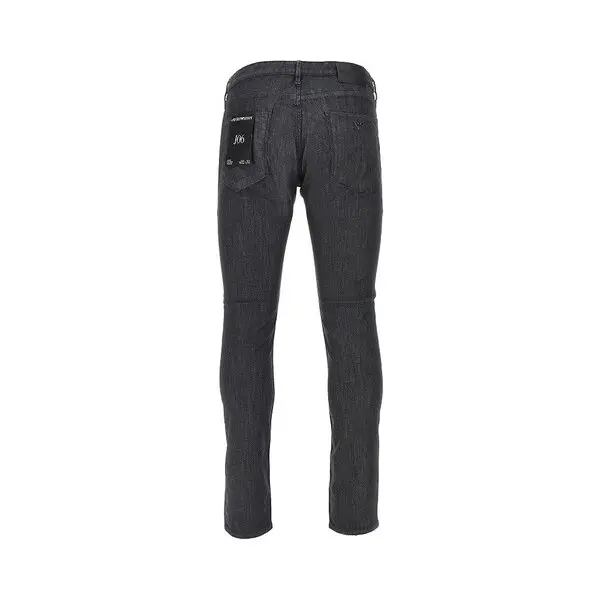 Emporio Armani J06 Slim Fit Stretch Denim Jeans - Black