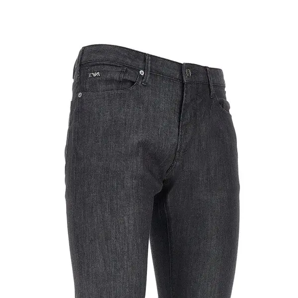 Emporio Armani J06 Slim Fit Stretch Denim Jeans - Black