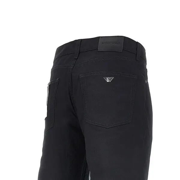 Emporio Armani J76 Stretch Cotton Gabardine Pants
