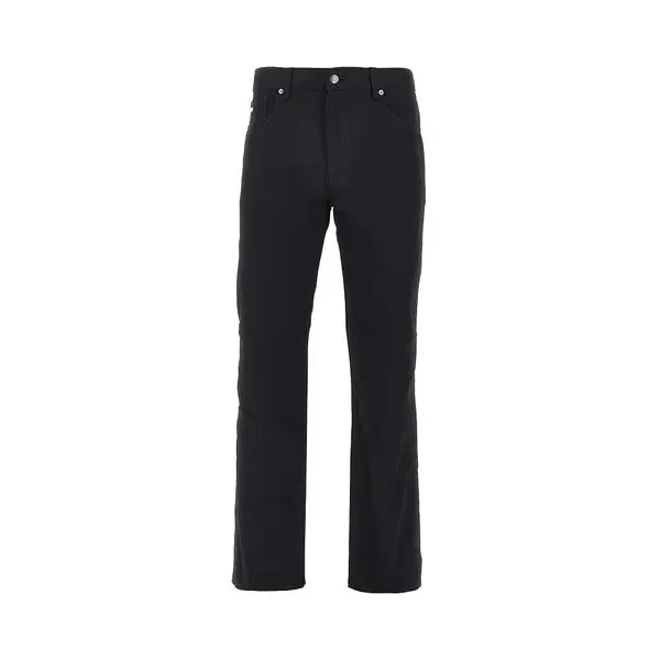 Emporio Armani J76 Stretch Cotton Gabardine Pants - Black