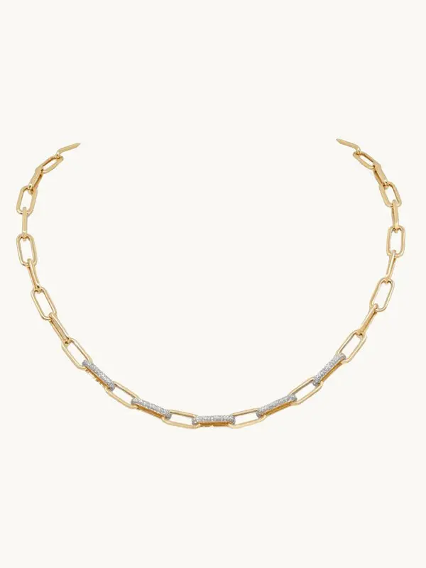 THE GOLD ALBUM Pavé Cinq Necklace - One-color