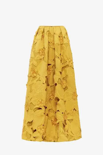LEO LIN Victoria Embellished Puff Maxi Skirt