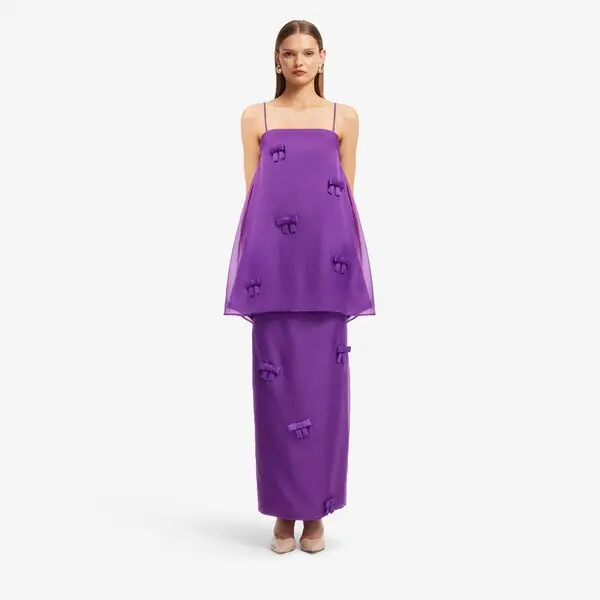 LEO LIN Jing Bow Maxi Skirt - Eminence