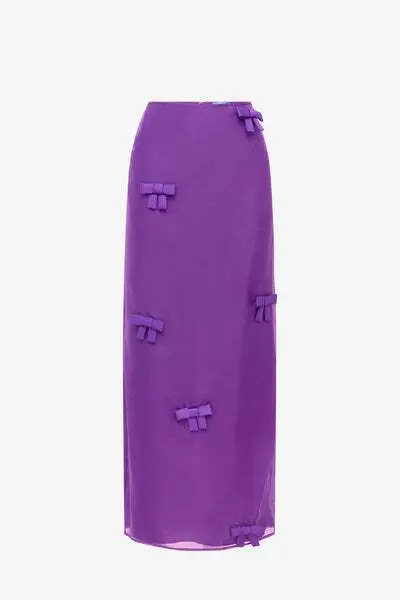 LEO LIN Jing Bow Maxi Skirt