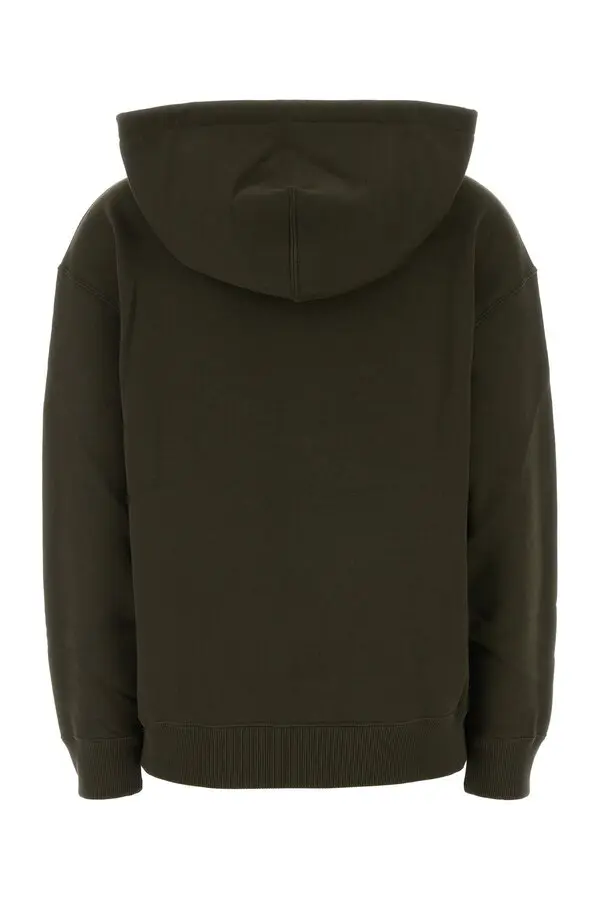 JIL SANDER Olive Cotton Sweatshirt