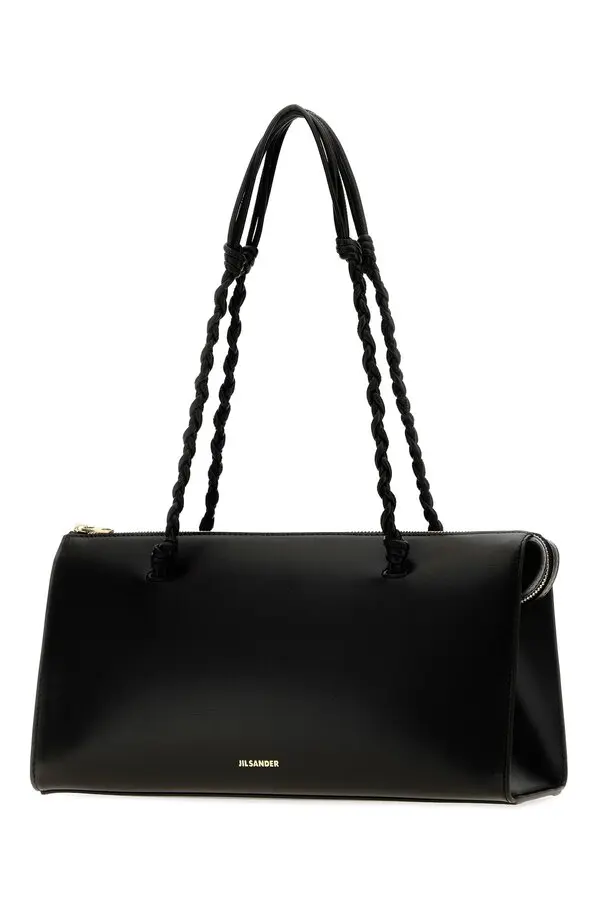 JIL SANDER Leather Tangle Tent Shoulder Bag