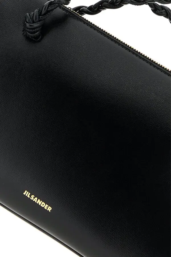 JIL SANDER Leather Tangle Tent Shoulder Bag