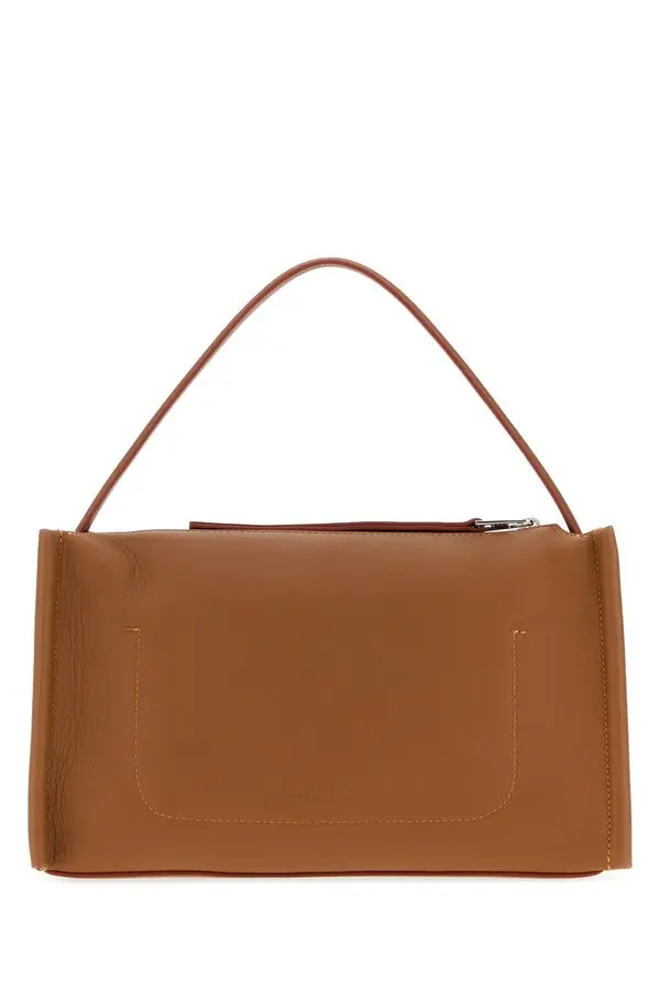JW Anderson Camel Leather Loafers Handbag