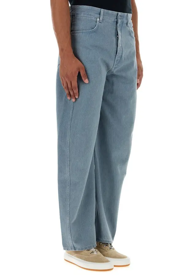 Givenchy Light Denim Baggy Jeans - Blue