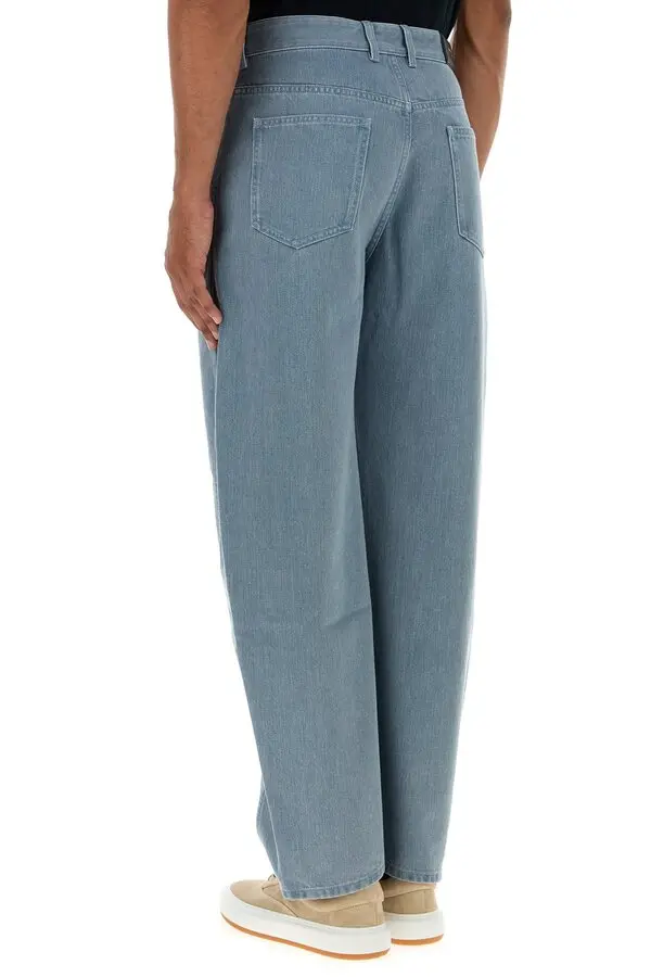 Givenchy Light Denim Baggy Jeans - Blue