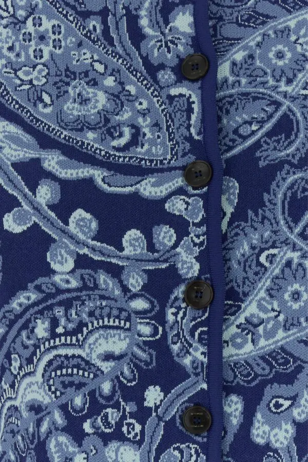 Etro Embroidered Knit Cardigan