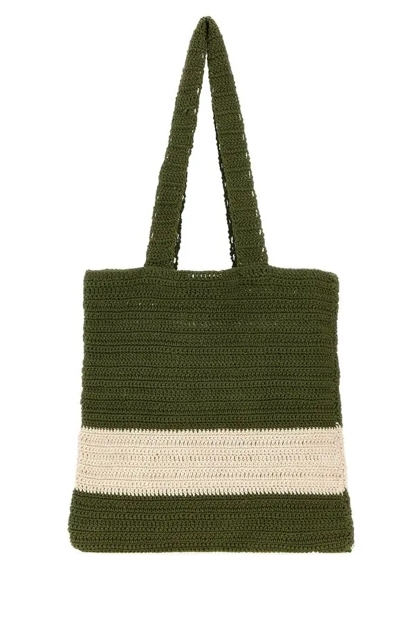 BODE Embroidered Crochet Shopping Bag