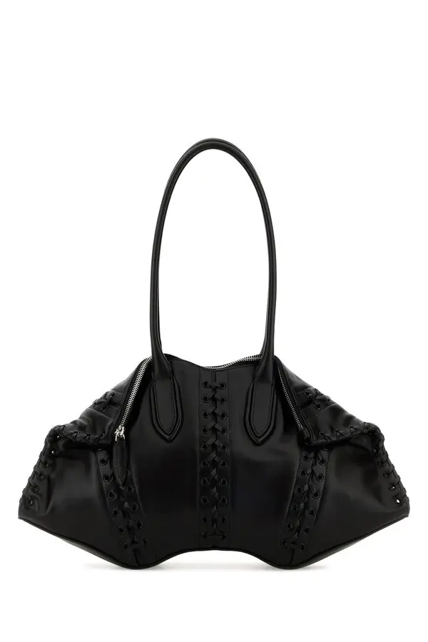 Alexander McQueen Leather Manta Shoulder Bag