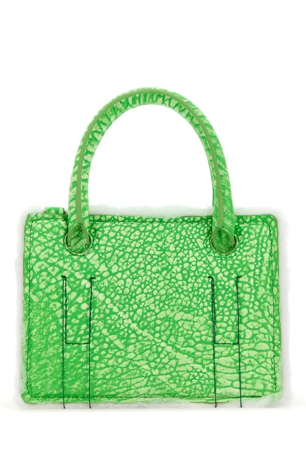 DENTRO Printed Leather Mini Otto Handbag