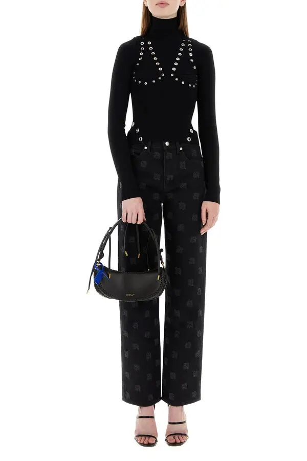 Off-White Viscose Blend Top