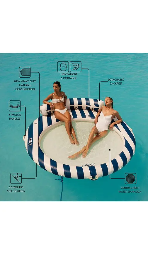 FUNBOY Leisure Island In Navy,cream