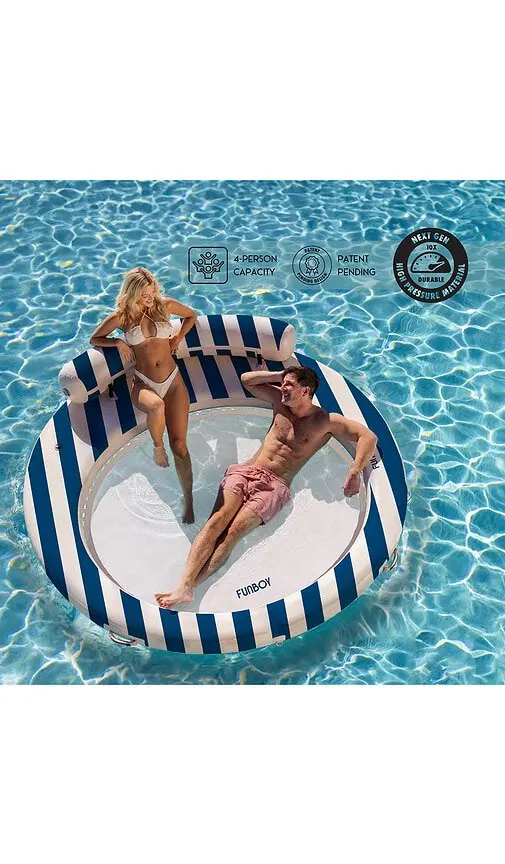 FUNBOY Leisure Island In Navy,cream