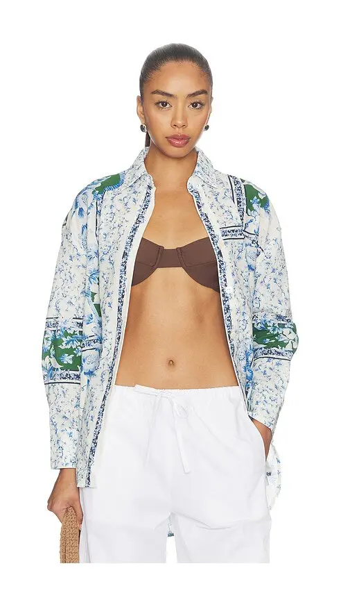 Agua Bendita Anastasia Ivy Top In Multi - Multicolor