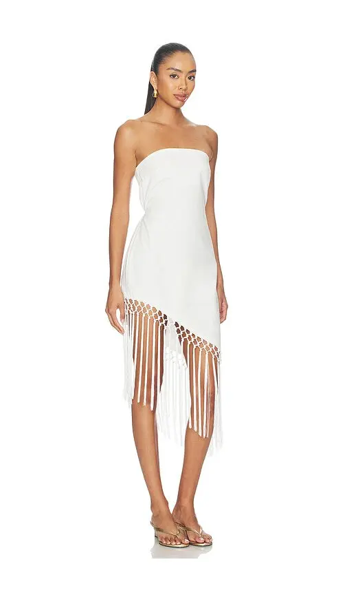 SNDYS. Caspian Mini Dress With Tassel Trim
