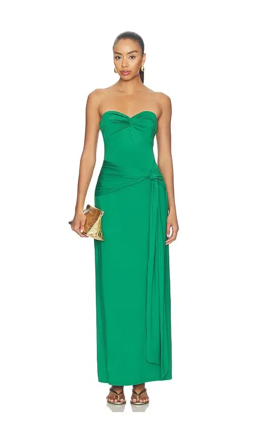 SEVEN WONDERS Toulouse Strapless Maxi Dress - Green