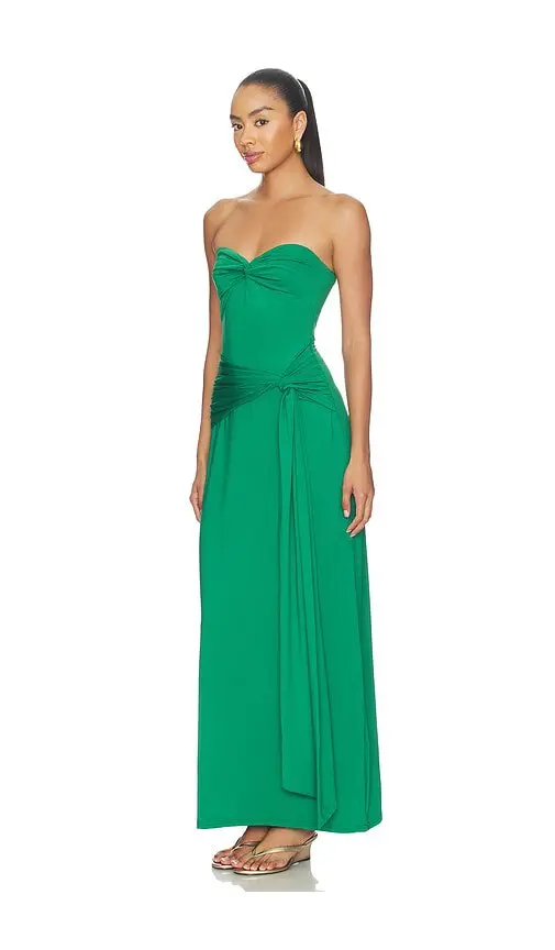 SEVEN WONDERS Strapless Gathered Maxi Dress