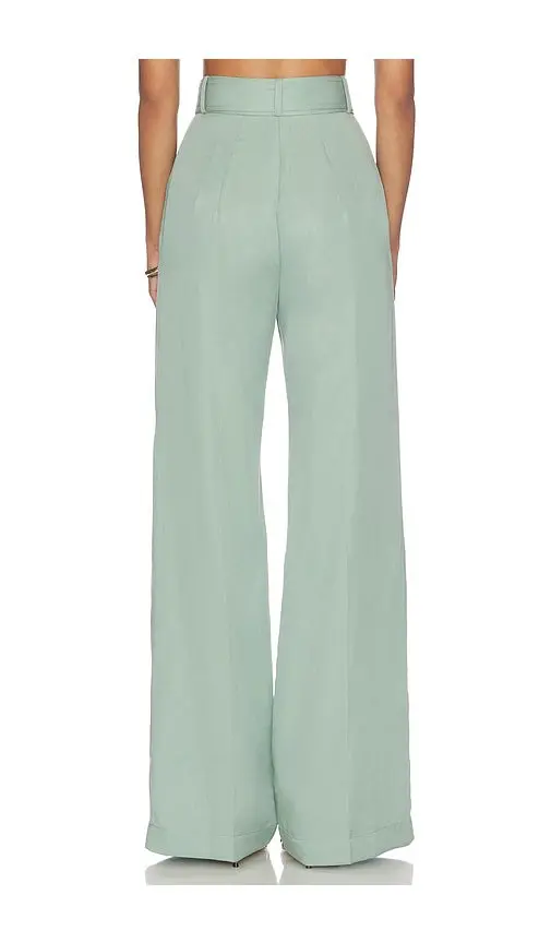 Matthew Bruch Belted Wide Leg Trouser