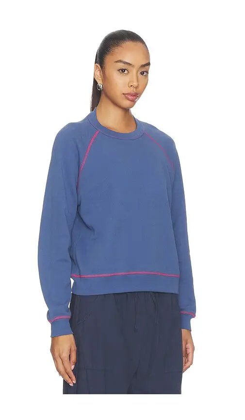 Donni. Eco-terry Contrast Stitch Sweatshirt