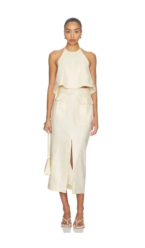 Matthew Bruch Halterneck Tie Top
