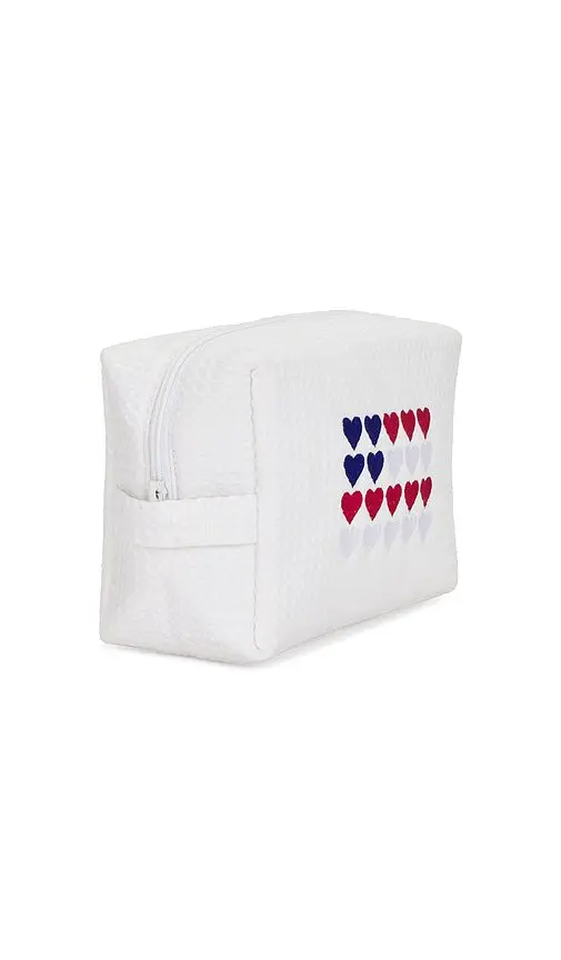 ABBODE July 4th Heart Flag Waffle Pouch