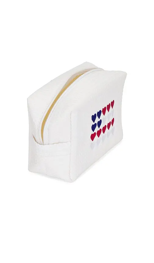 ABBODE July 4th Heart Flag Waffle Pouch