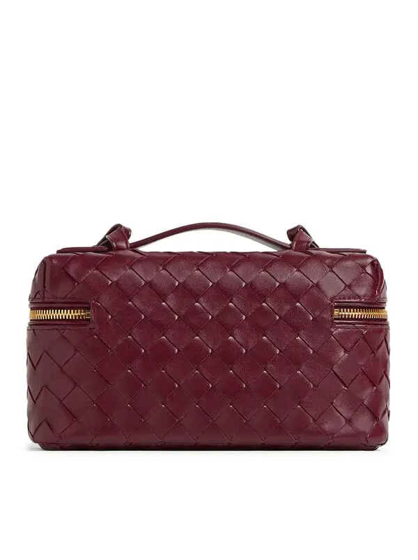 Bottega Veneta Mini Intrecciato Leather Beauty Case - Multicolor