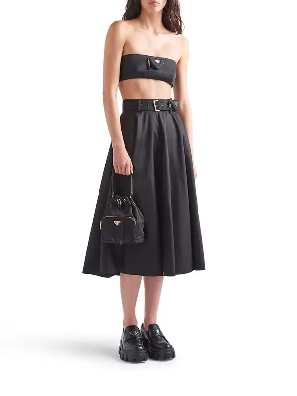 Prada Duet Re-nylon Bucket Bag - Black
