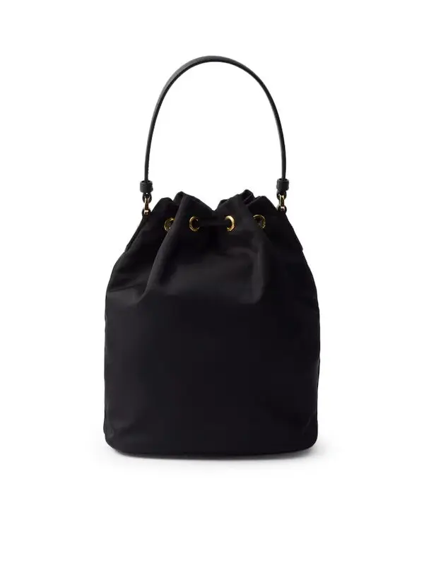 Prada Duet Re-nylon Bucket Bag - Black