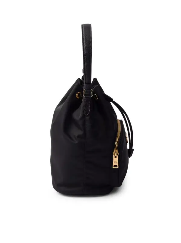 Prada Duet Re-nylon Bucket Bag - Black
