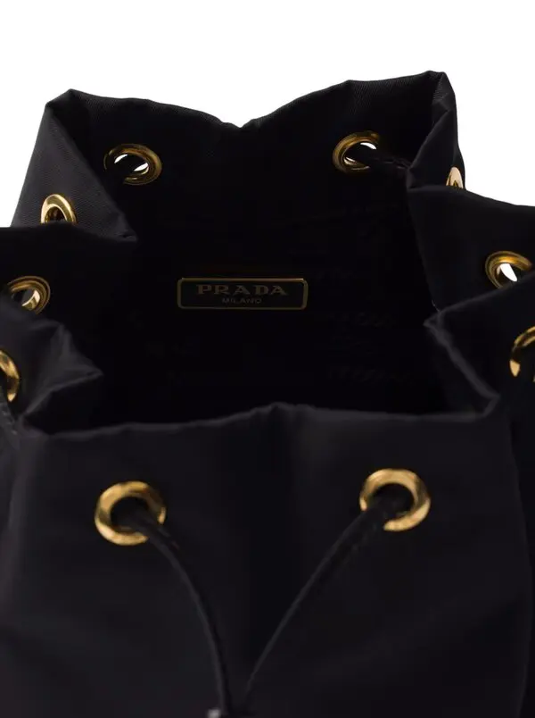 Prada Duet Re-nylon Bucket Bag - Black