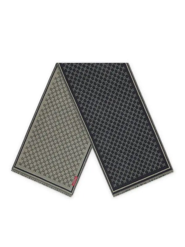 Gucci Gg Jacquard Wool Scarf