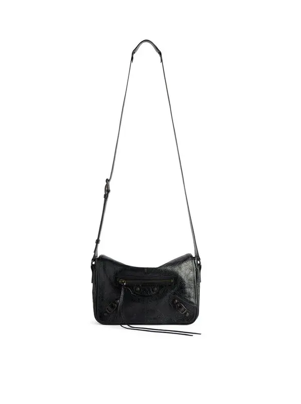 Balenciaga Le City Small Flap Messenger Bag - Black