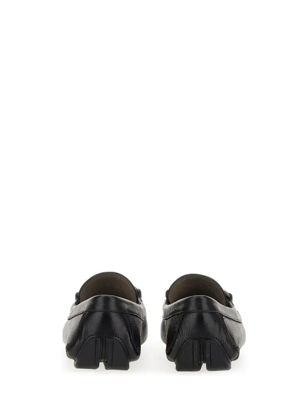 FERRAGAMO Gancini Moccasins - Black