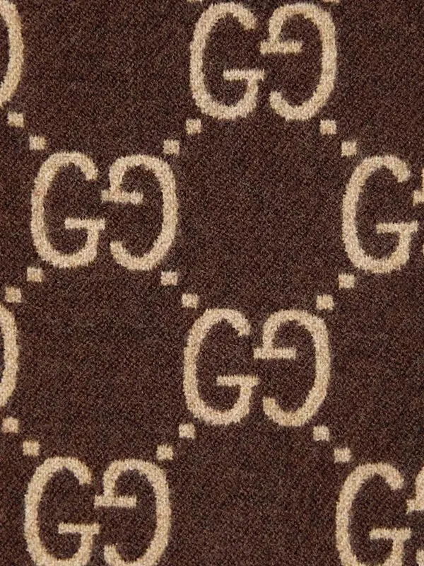 Gucci Gg Wool Jacquard Cape