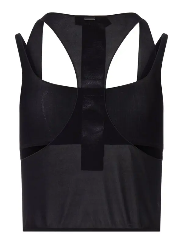 Gucci Semi-transparent Top In Technical Fabric