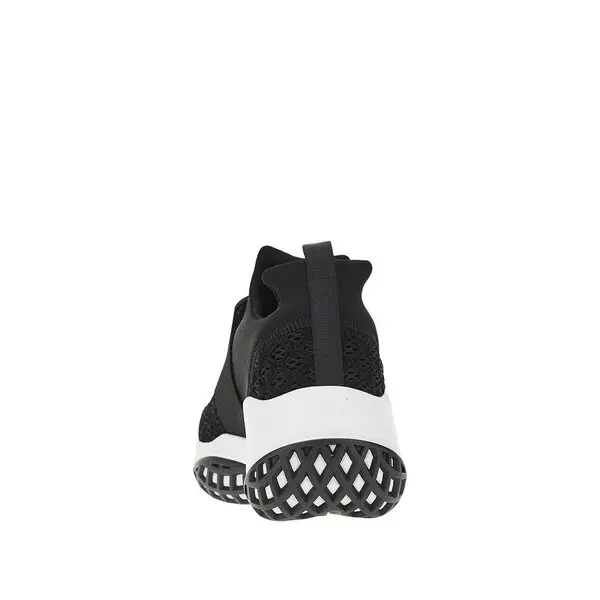 ROGER VIVIER Viv' Run Fabric And Leather Sneakers With Crystal Buckle - Black