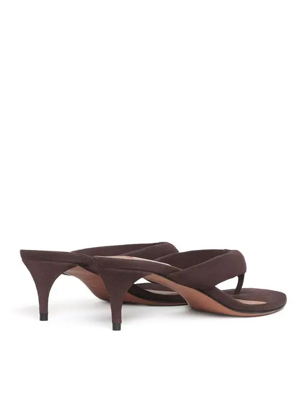 Alaïa Suede Heel Sandals