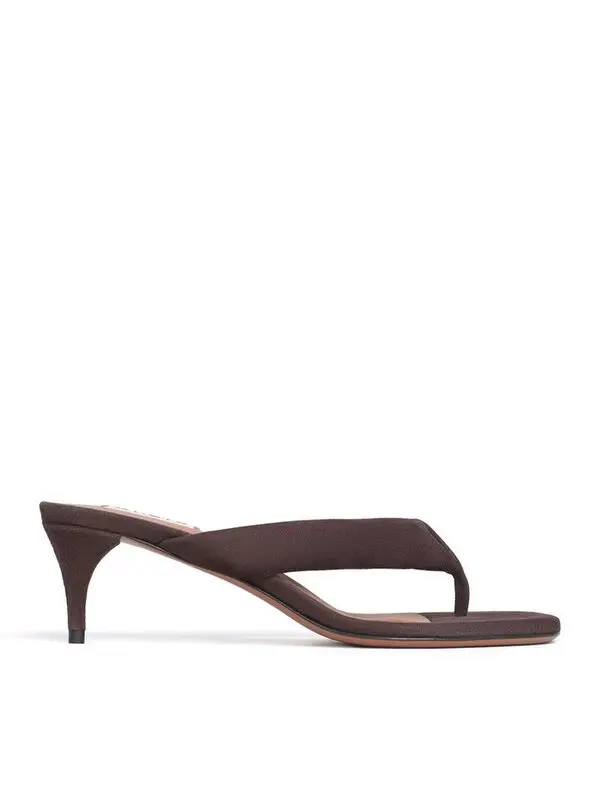 Alaïa Suede Heel Flip-flop Mules - Multicolor