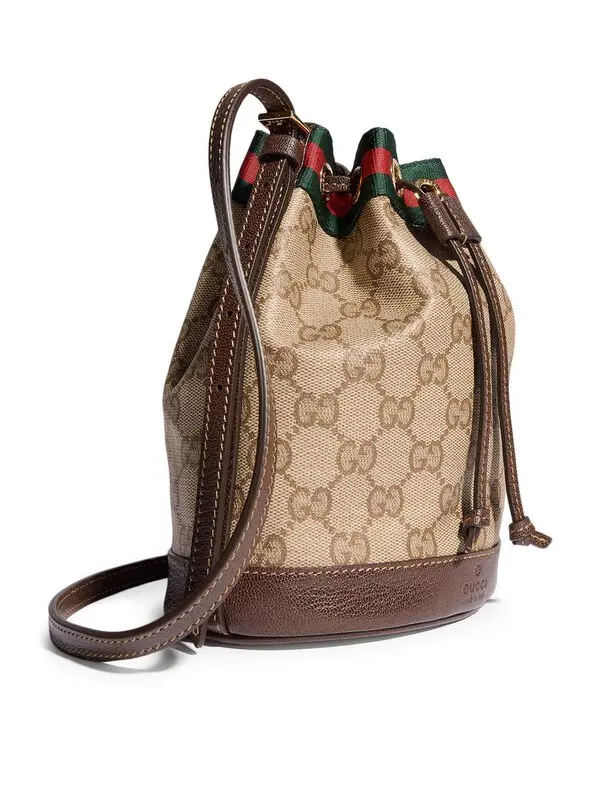Gucci Mini Bucket Bag With Web Ribbon