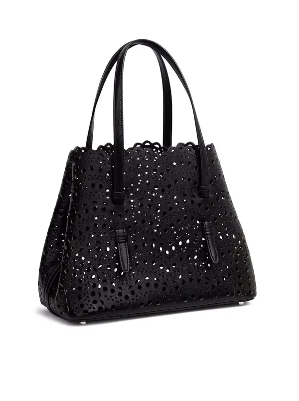 Alaïa Mina 25 Leather Bag - Black