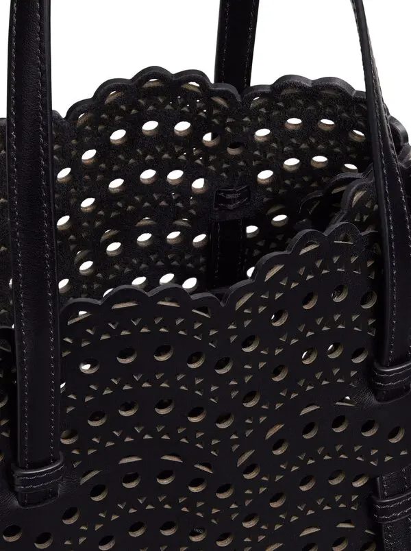 Alaïa Mina 25 Leather Bag - Black