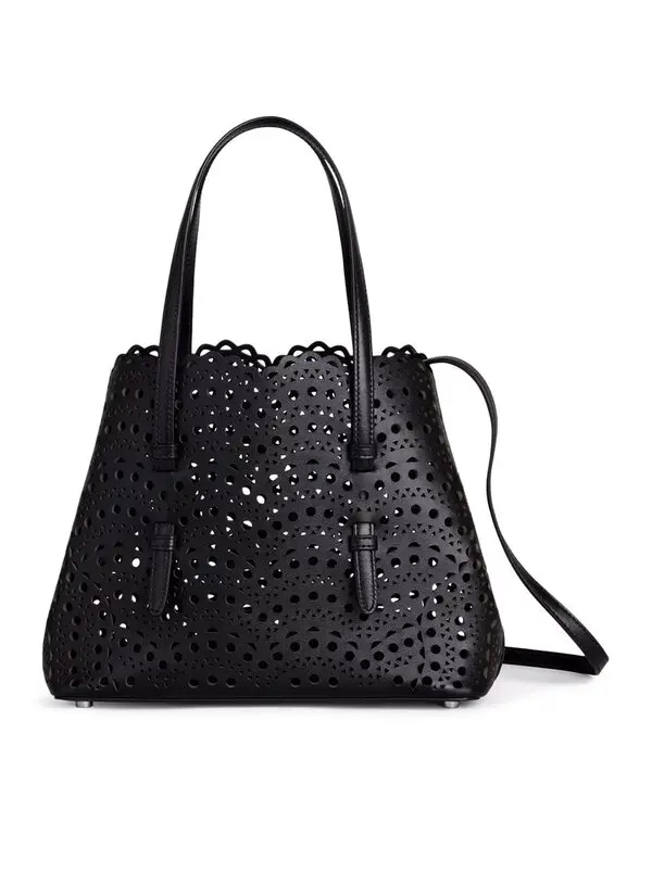 Alaïa Mina 25 Leather Bag - Black