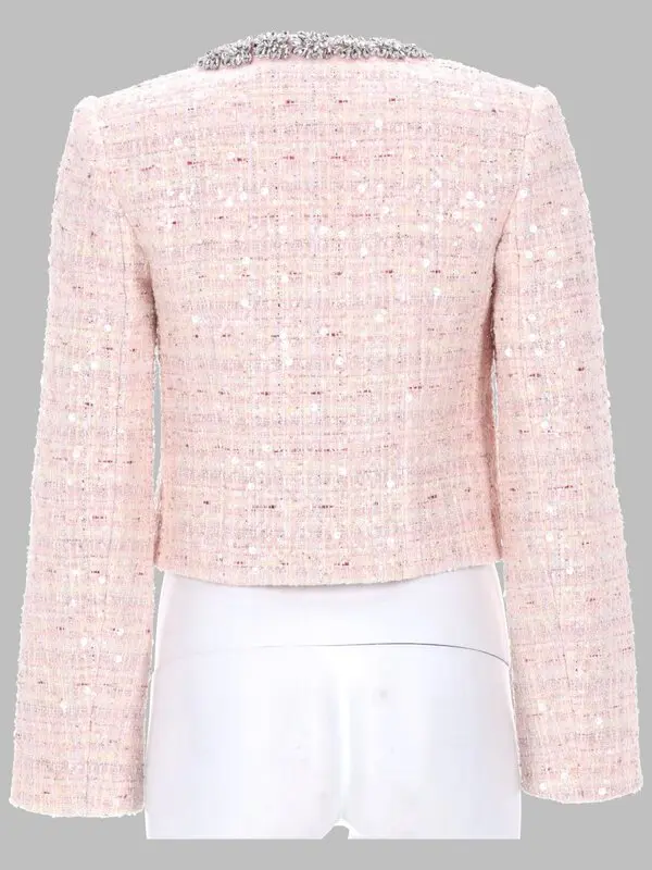 SELF-PORTRAIT Bouclé Jacket With Sequins
