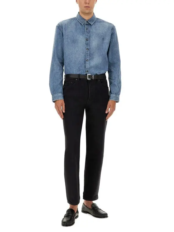 Saint Laurent Denim Cassandre Shirt