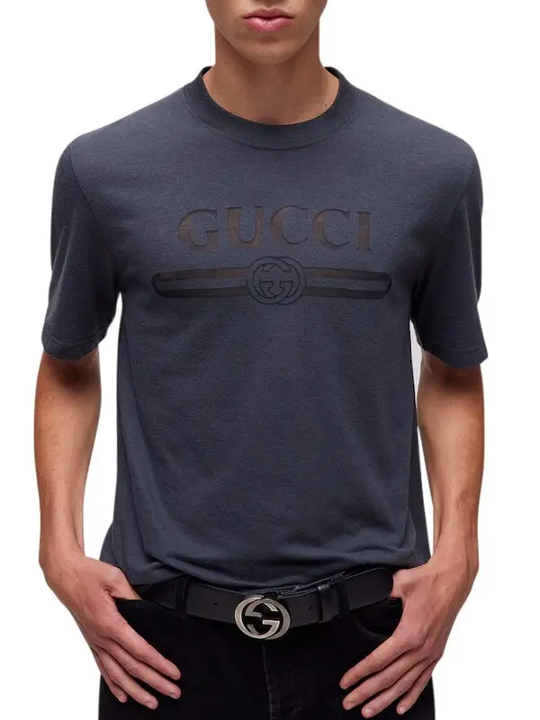 Gucci Cotton Jersey T-shirt With Devoré Detail